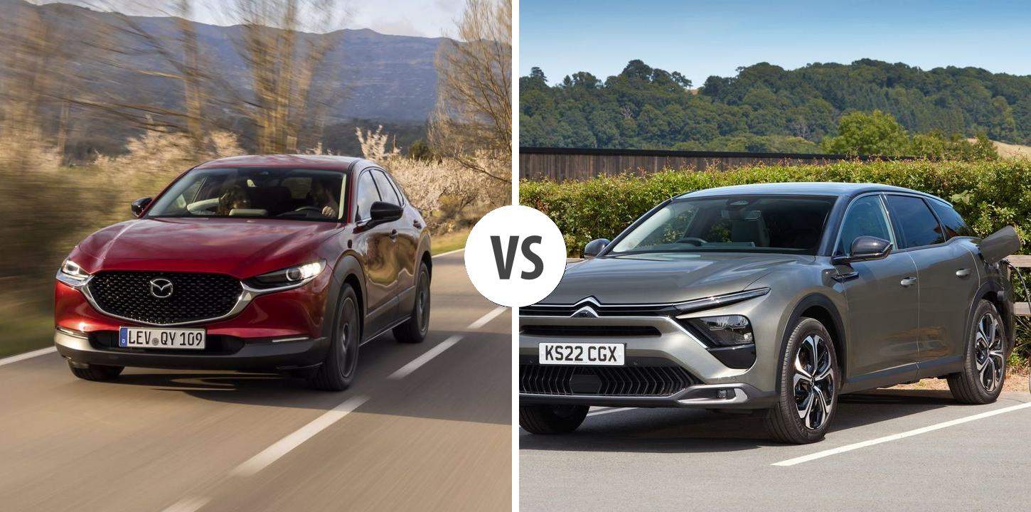 Mazda CX-30 VS Citroën C5 X – Vergleiche Preise, Leistung, Kofferraum ...