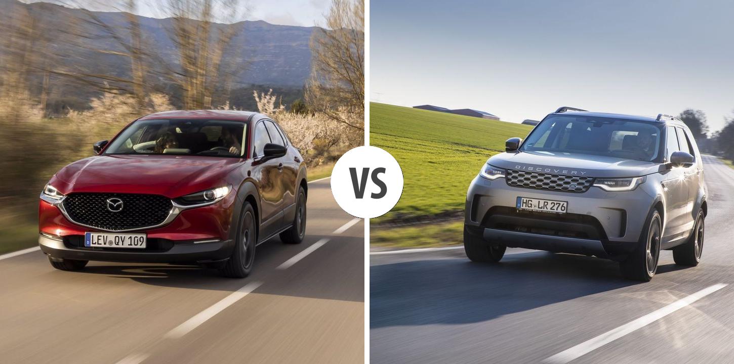 Mazda CX-30 VS Land Rover Discovery – Vergleiche Preise, Leistung ...