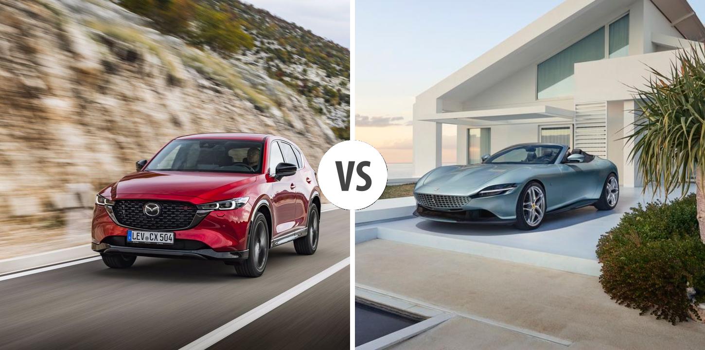 Mazda CX-5 VS Ferrari Roma Cabrio – Wer schneidet besser ab? Vergleiche ...