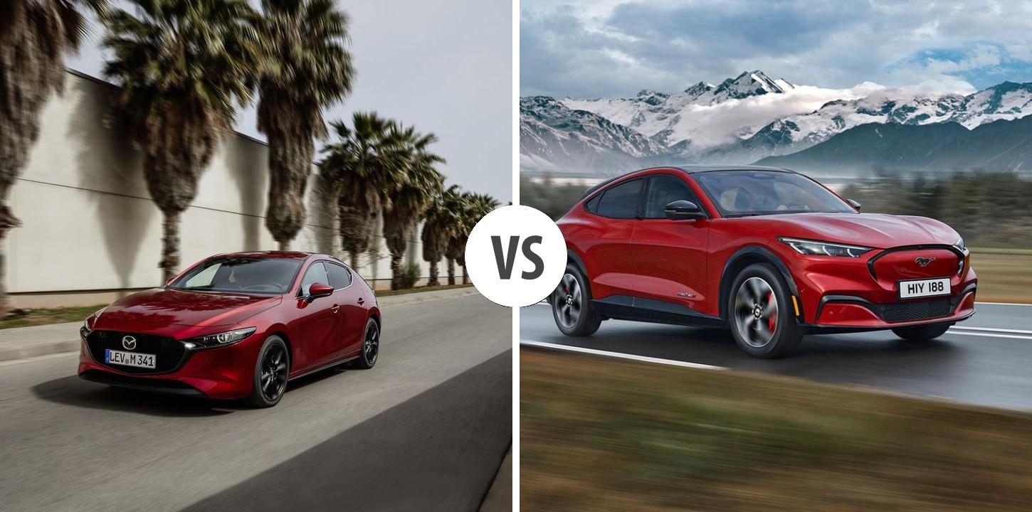 Mazda Mazda3 VS Ford Mustang Mach-E Autovergleich | AUTOGOTT.DE
