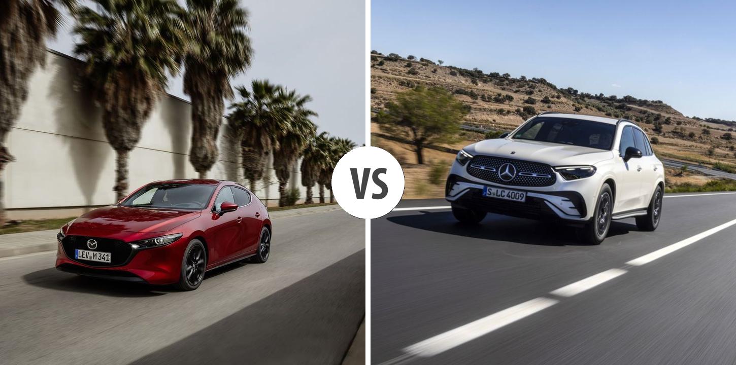 Mazda Mazda3 VS Mercedes GLC – Vergleiche Preise, Leistung, Kofferraum ...