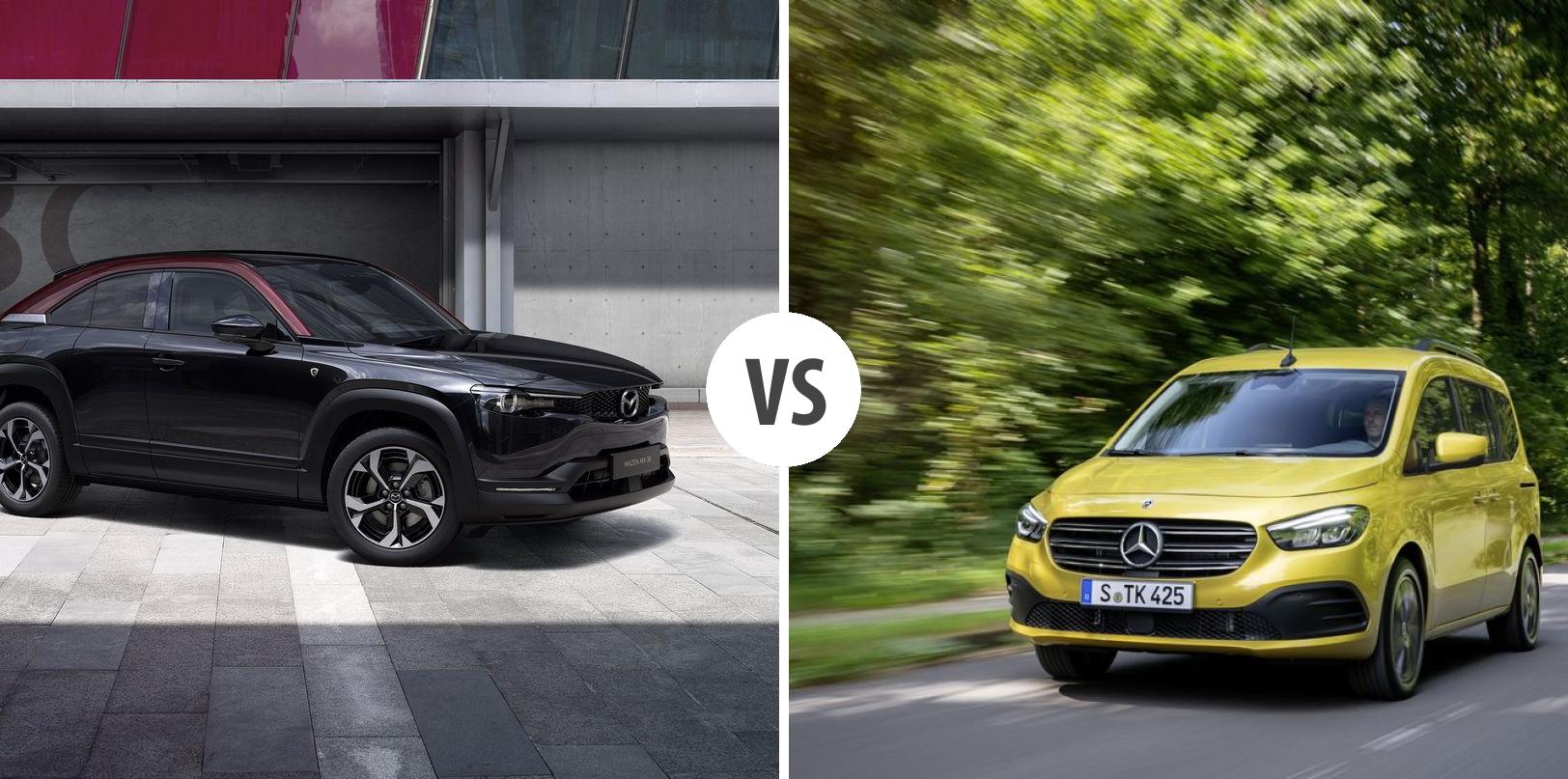 Mazda MX-30 R-EV VS Mercedes T-Klasse – Vergleiche Preise, Leistung ...