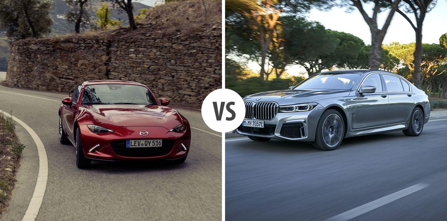 Mazda MX-5 RF VS BMW 7er Limousine – Vergleiche Preise, Leistung ...