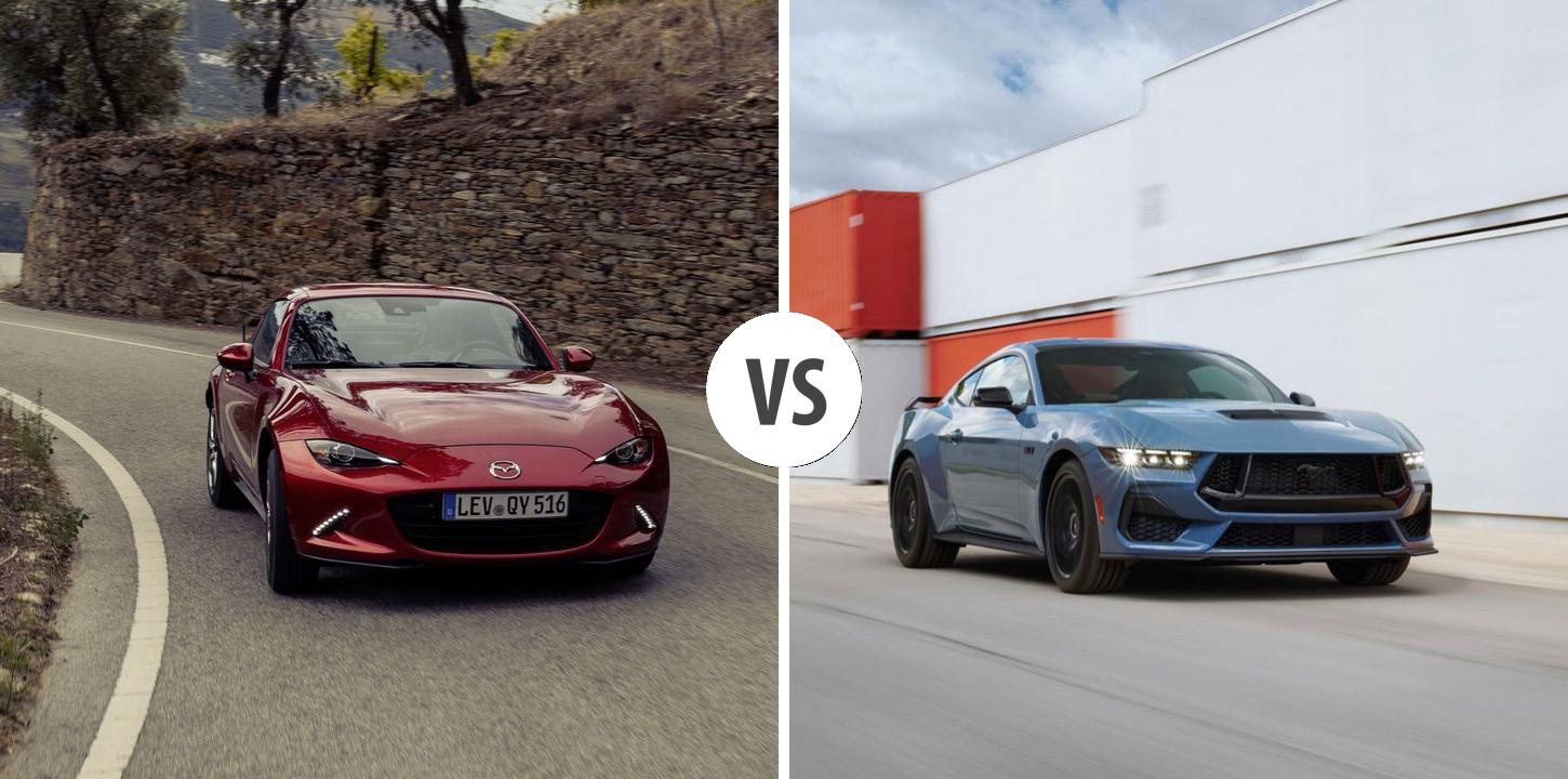 Mazda MX-5 RF VS Ford Mustang Fastback – Vergleiche Preise, Leistung ...