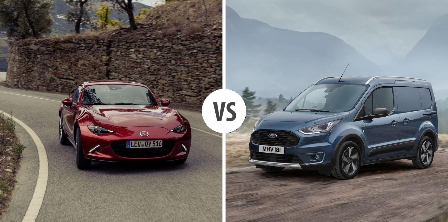 Mazda MX-5 RF VS Ford Transit Connect Hochdach-Kombi Autovergleich ...
