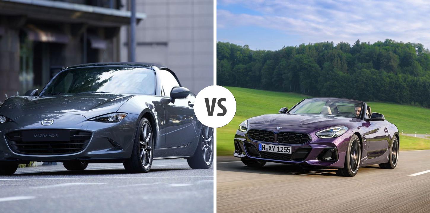 Mazda MX-5 VS BMW Z4 – Vergleiche Preise, Leistung, Kofferraum & Ausstattungen | AUTOGOTT.DE