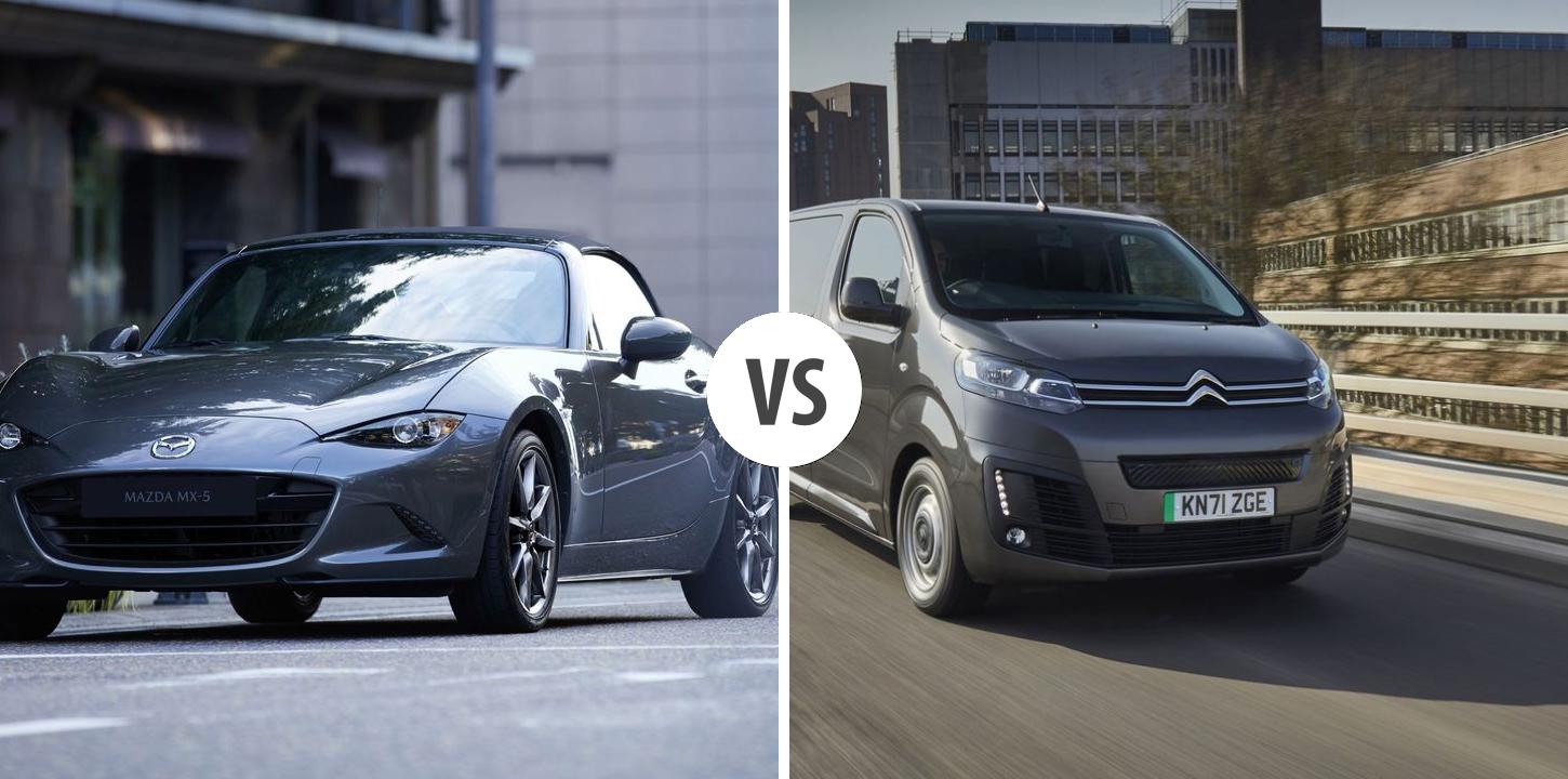 Mazda MX-5 VS Citroën ë-Spacetourer – Vergleiche Preise, Leistung ...