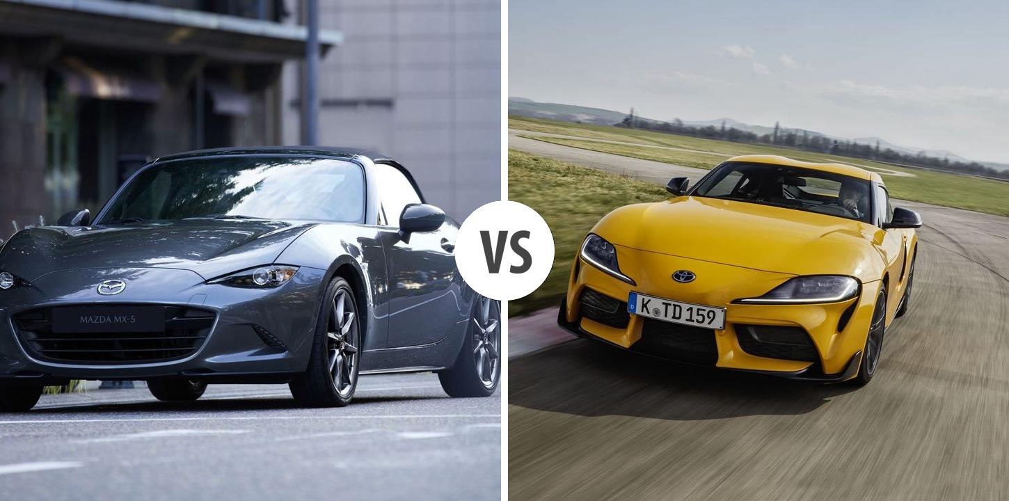 Mazda MX-5 VS Toyota Supra – Vergleiche Preise, Leistung, Kofferraum ...