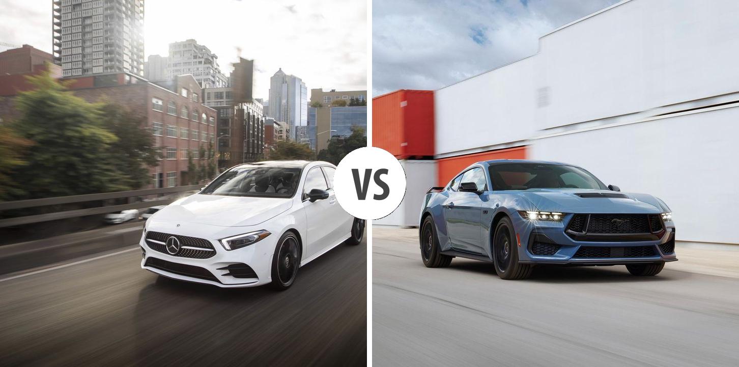 Mercedes A-Klasse Limousine VS Ford Mustang Fastback – Vergleiche ...