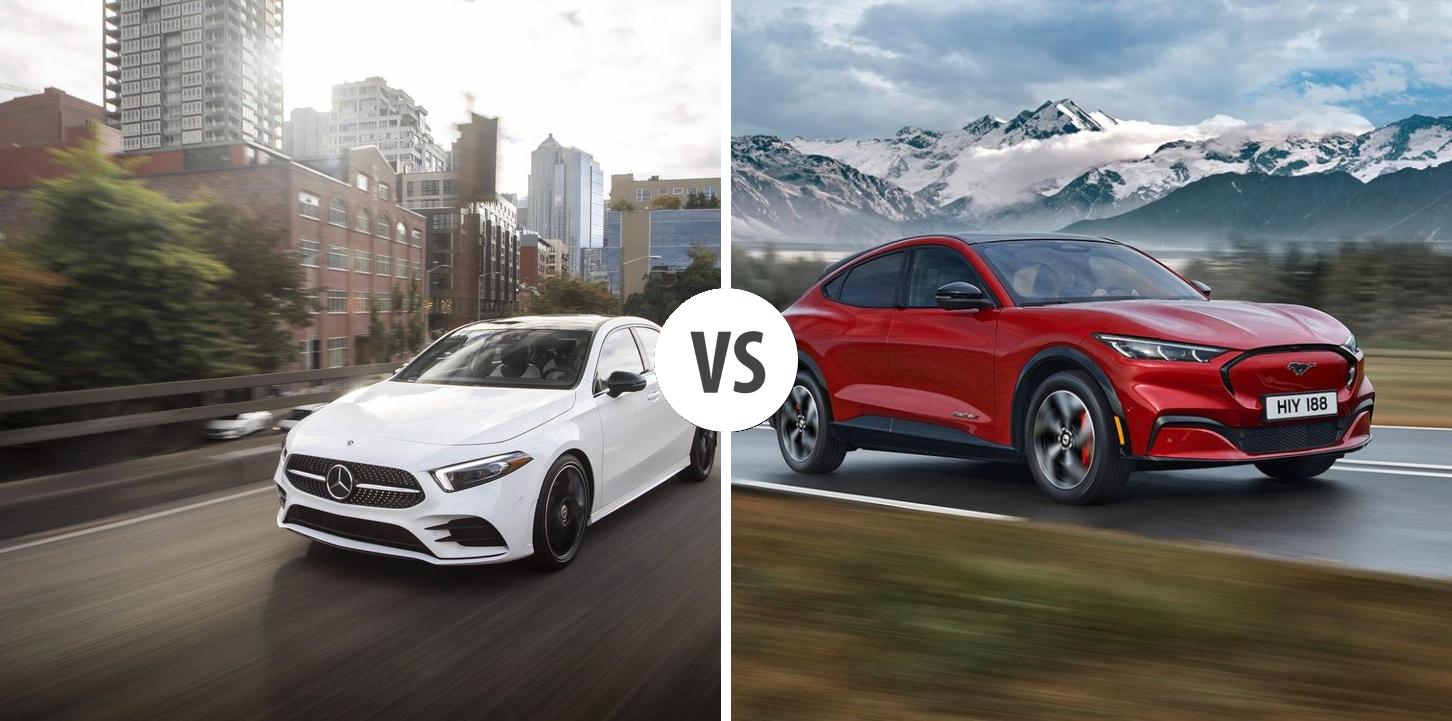 Mercedes A-Klasse Limousine VS Ford Mustang Mach-E – Vergleiche Preise ...