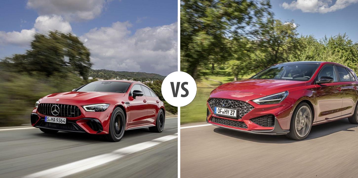 Mercedes AMG GT 4-Türer Coupé VS Hyundai i30 – Vergleiche Preise ...