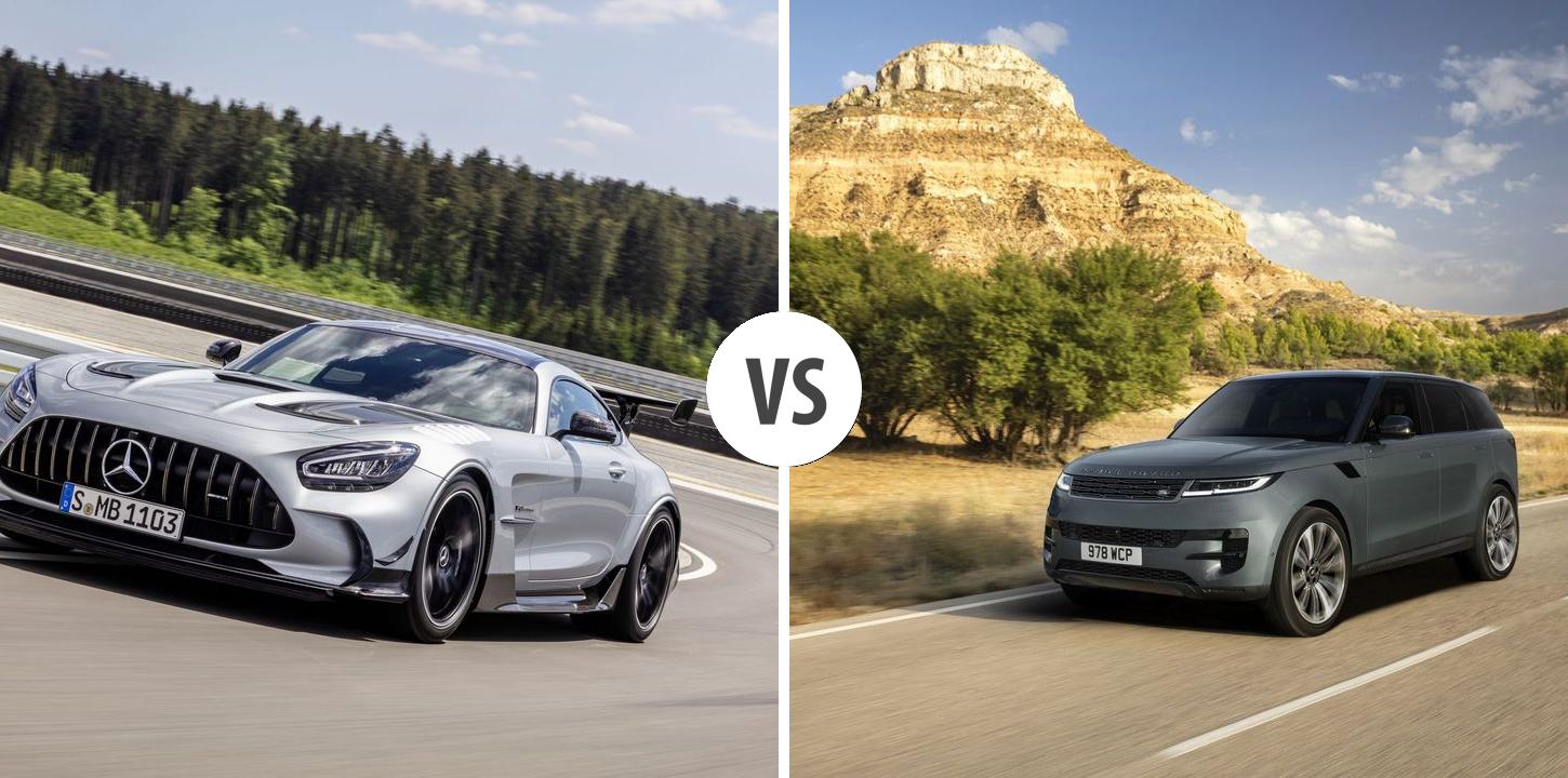 Mercedes AMG GT Coupé VS Land Rover Range Rover Sport – Vergleiche ...