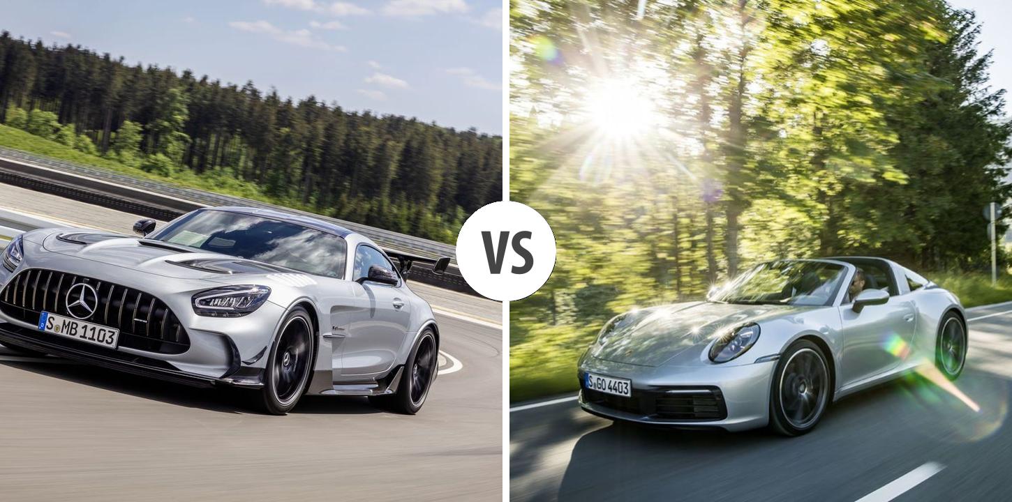 Mercedes AMG GT Coupé VS Porsche 911 Targa – Vergleiche Preise, Leistung, Kofferraum ...