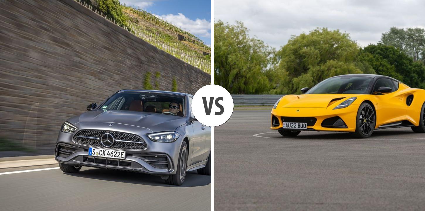 Mercedes C-Klasse Limousine VS Lotus Emira – Vergleiche Preise ...