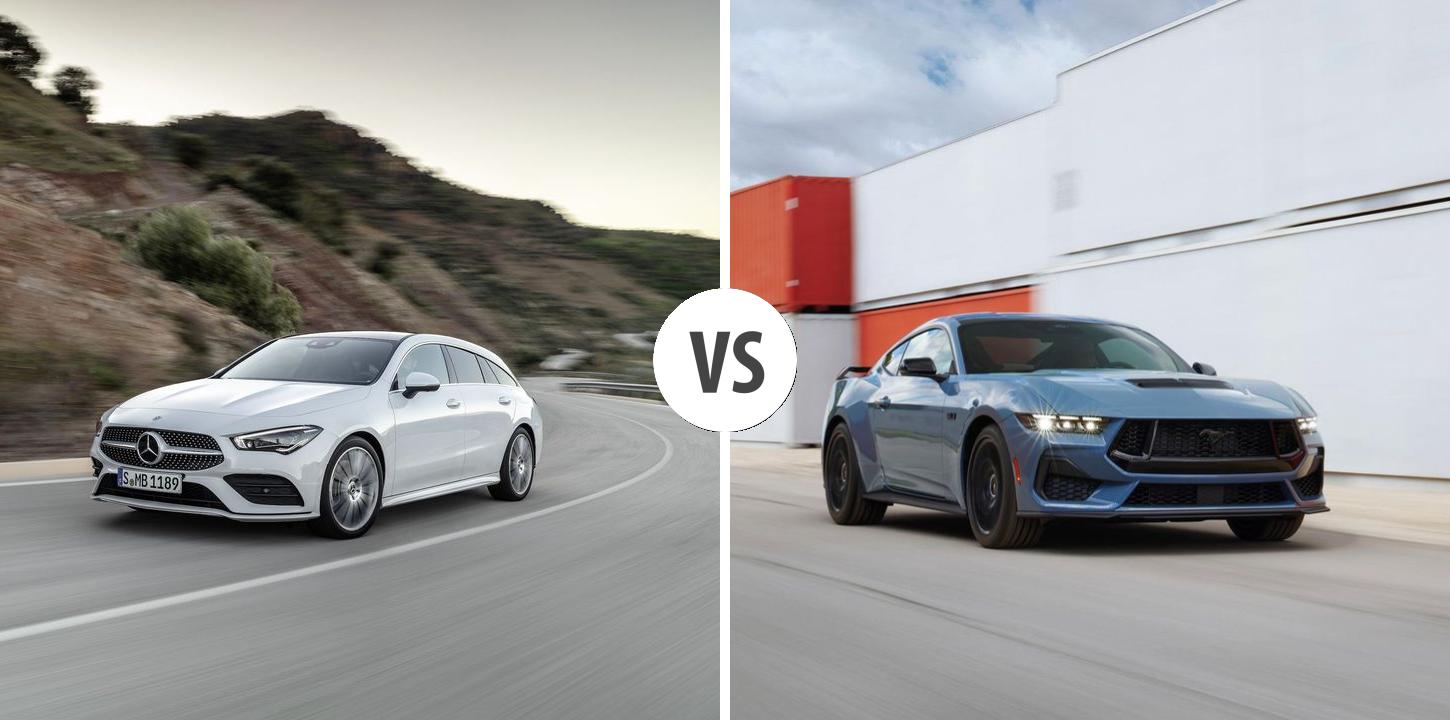 Mercedes CLA Shooting Brake VS Ford Mustang Fastback – Vergleiche ...