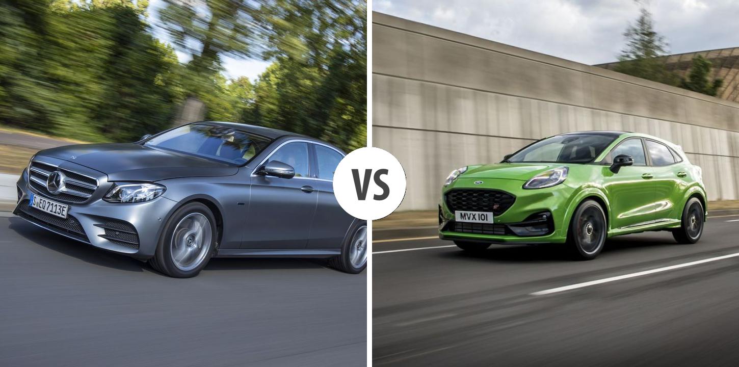 Mercedes E-Klasse Limousine VS Ford Puma Elektro – Vergleiche Preise ...