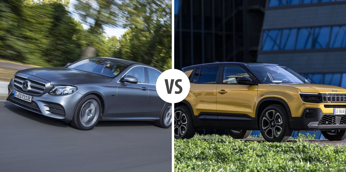 Mercedes E-Klasse Limousine VS Jeep Avenger – Vergleiche Preise ...