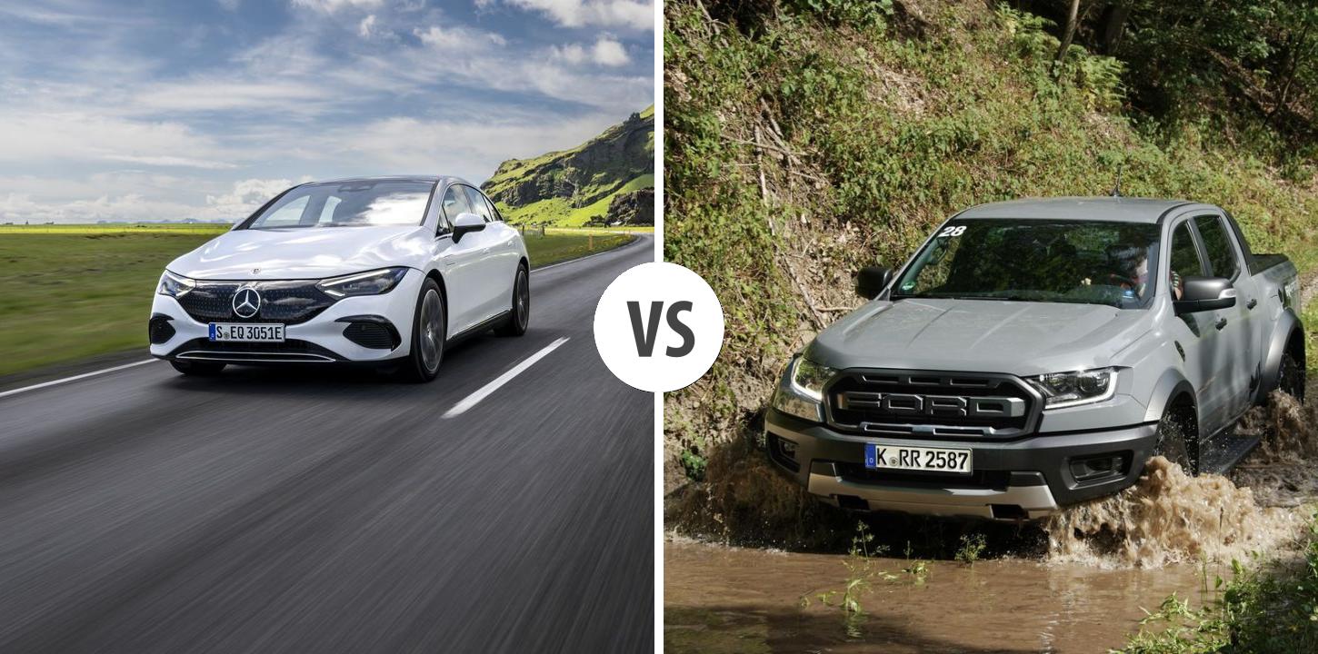 Mercedes EQE Limousine VS Ford Ranger – Vergleiche Preise, Leistung ...