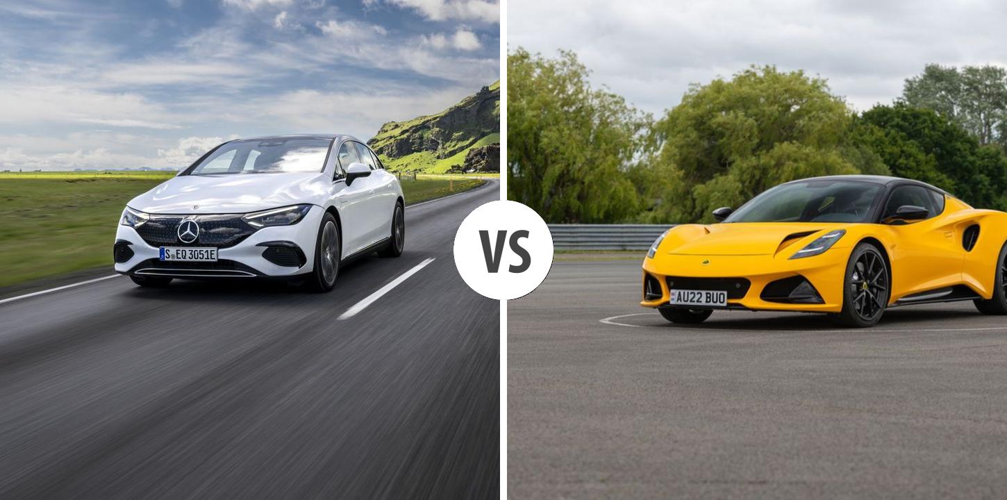 Mercedes EQE Limousine VS Lotus Emira – Vergleiche Preise, Leistung ...