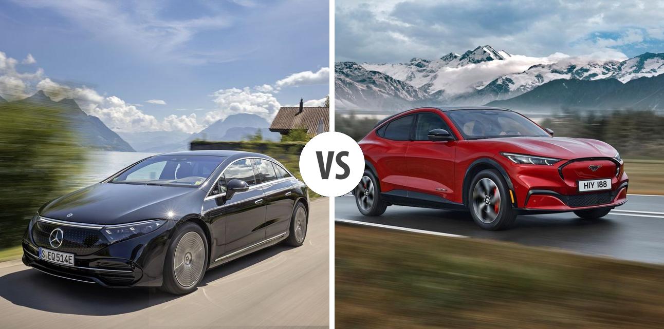 Mercedes EQS Limousine VS Ford Mustang Mach-E – Vergleiche Preise ...