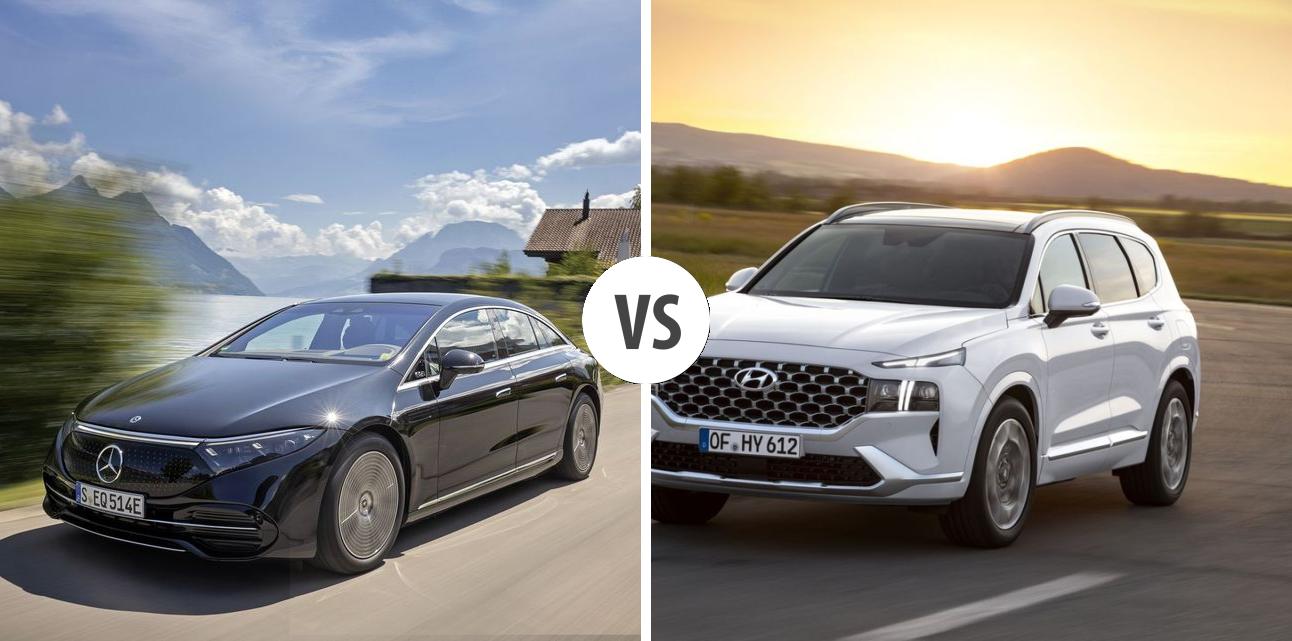 Mercedes EQS Limousine VS Hyundai Santa Fe – Vergleiche Preise ...