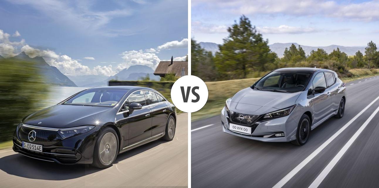 Mercedes EQS Limousine VS Nissan Leaf – Vergleiche Preise, Leistung ...
