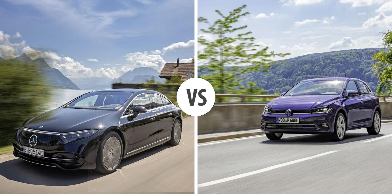 Mercedes EQS Limousine VS Volkswagen Polo – Vergleiche Preise, Leistung ...