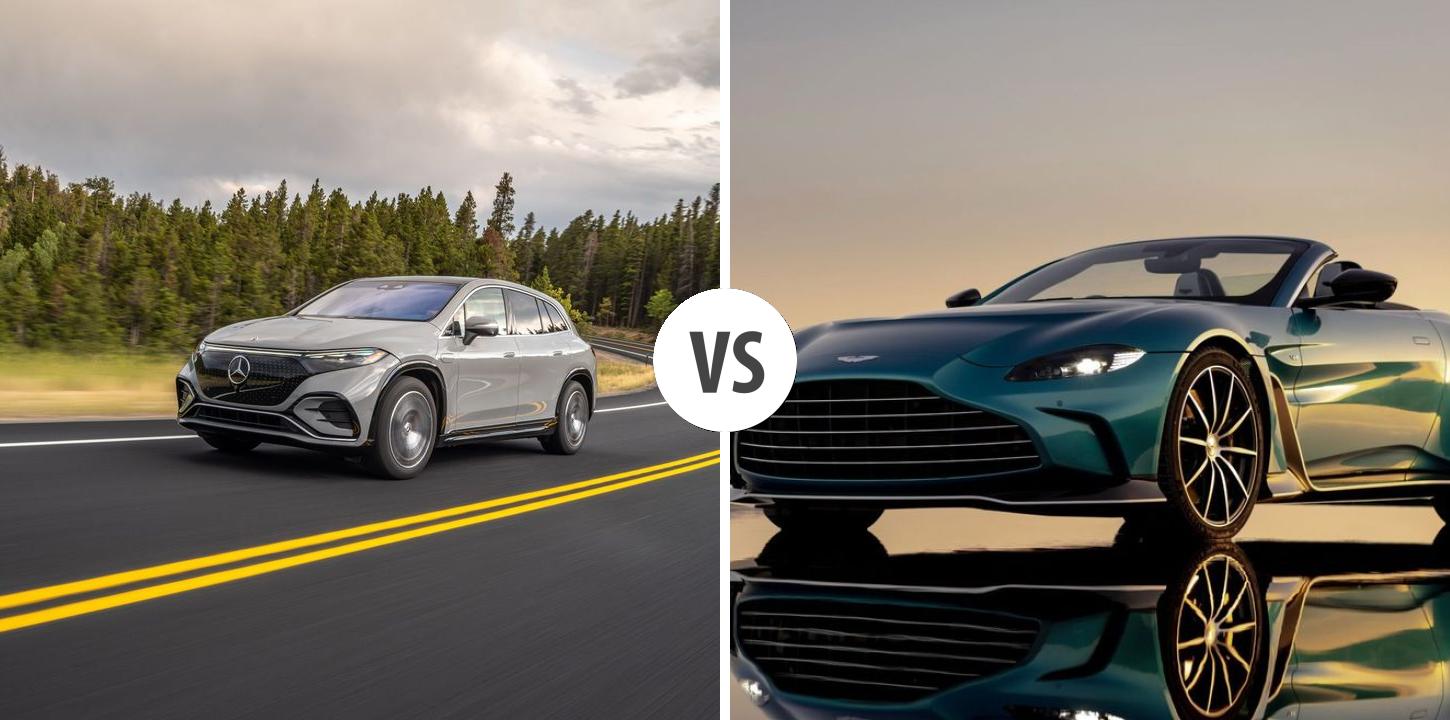 Mercedes EQS SUV VS Aston Martin Vantage Roadster – Vergleiche Preise ...