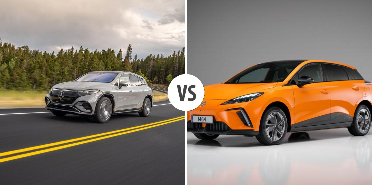 Mercedes EQS SUV VS MG MG 4 Autovergleich | AUTOGOTT.DE