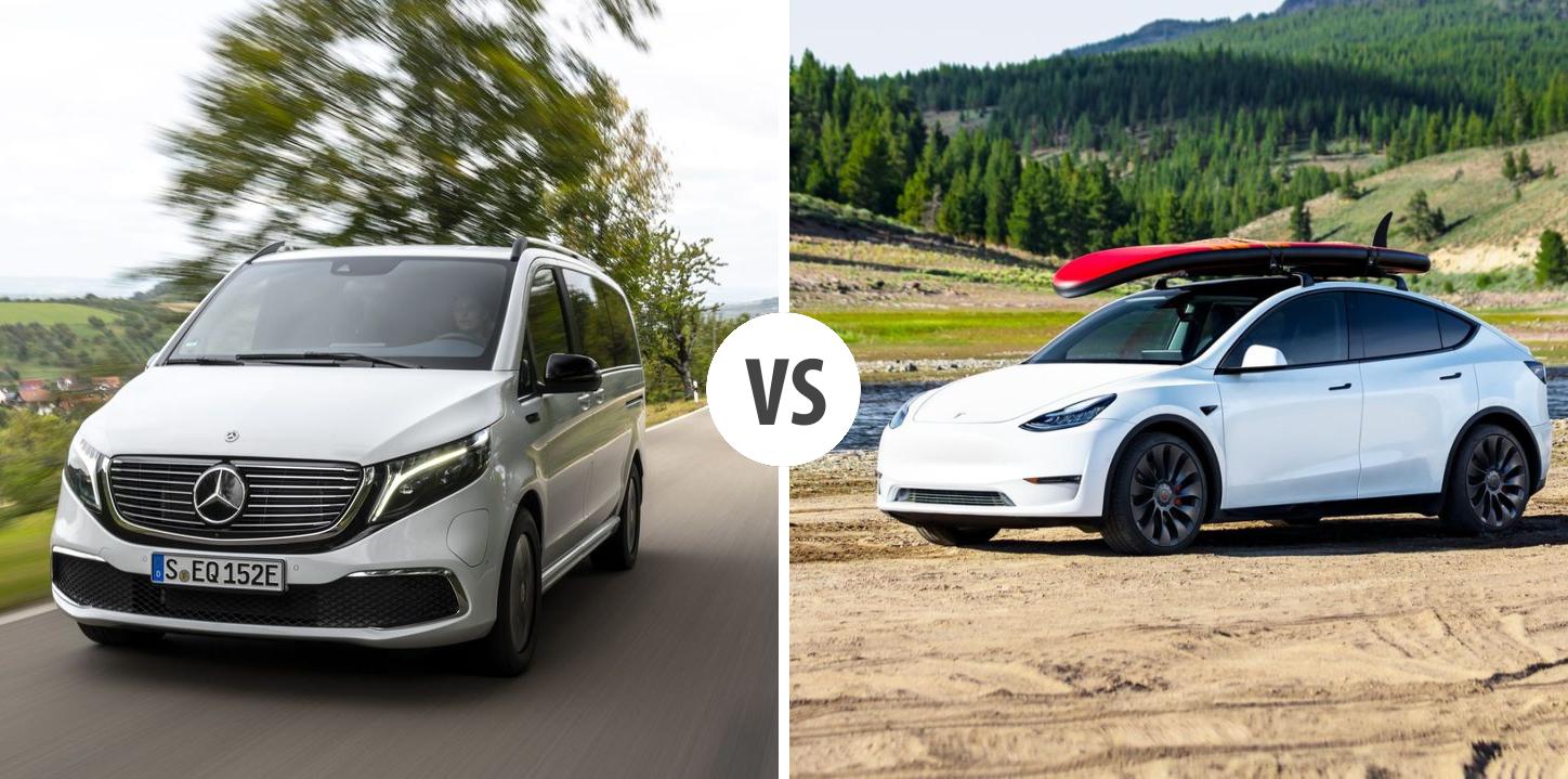 Mercedes EQV VS TESLA Model Y – Vergleiche Preise, Leistung, Kofferraum ...
