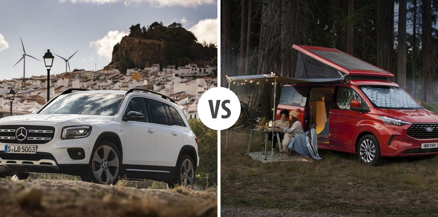 Mercedes GLB VS Ford Transit Custom Wohnmobil – Vergleiche Preise ...