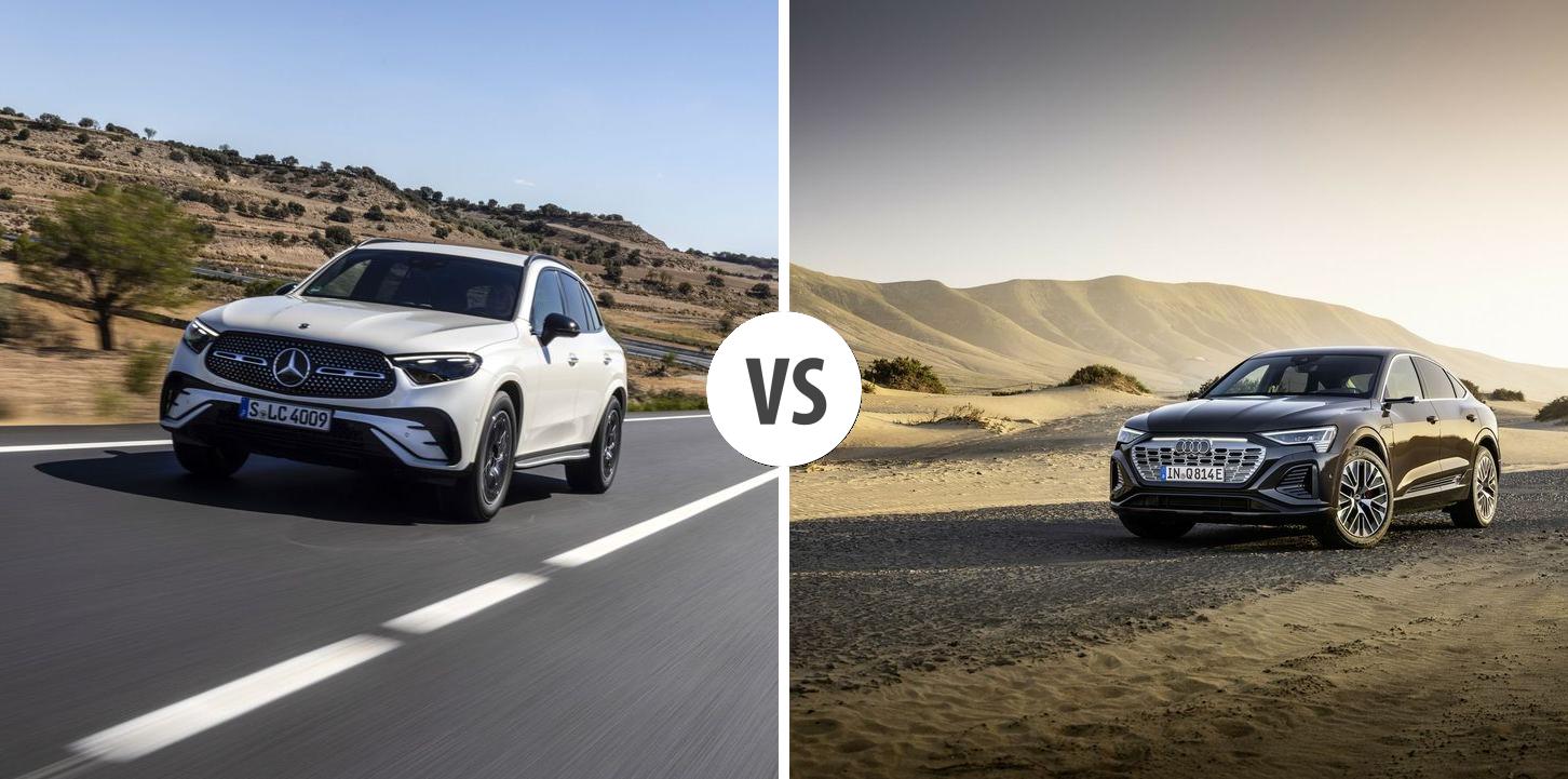 Mercedes GLC VS Audi Q8 e-tron Sportback Autovergleich | AUTOGOTT.DE