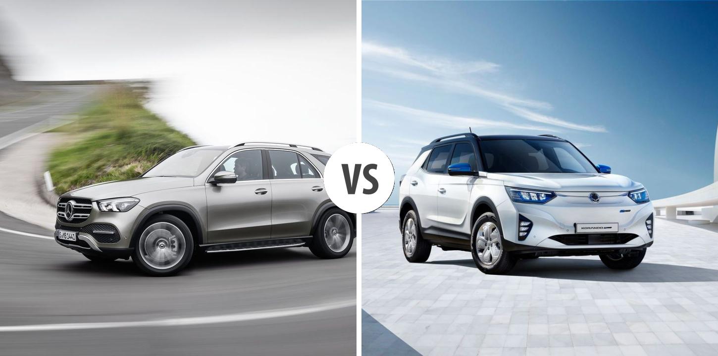 Mercedes GLE VS Ssangyong Korando E-Motion – Vergleiche Preise ...