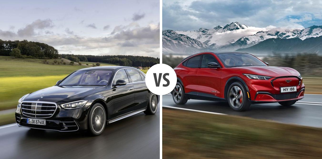 Mercedes S-Klasse VS Ford Mustang Mach-E Autovergleich | AUTOGOTT.DE