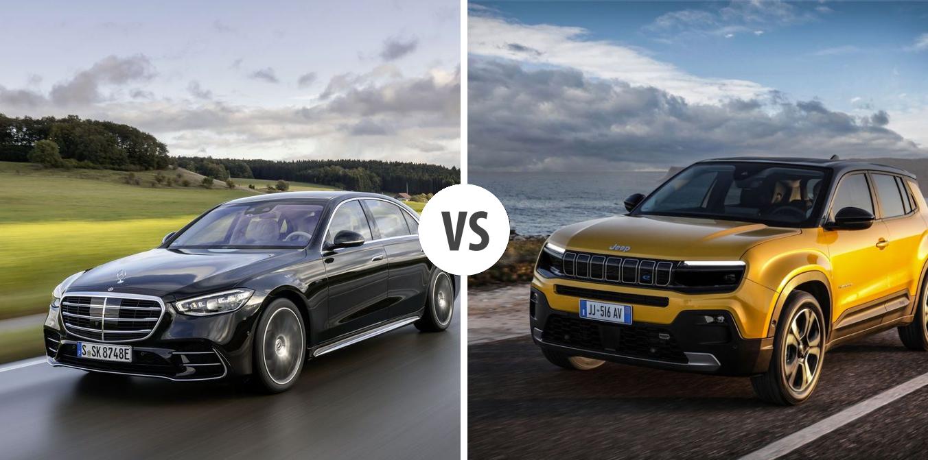 Mercedes S-Klasse VS Jeep Avenger Electric – Vergleiche Preise ...