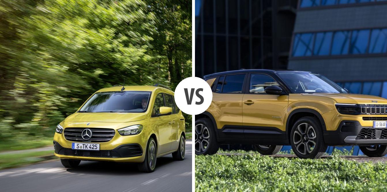 Mercedes T-Klasse VS Jeep Avenger – Vergleiche Preise, Leistung ...