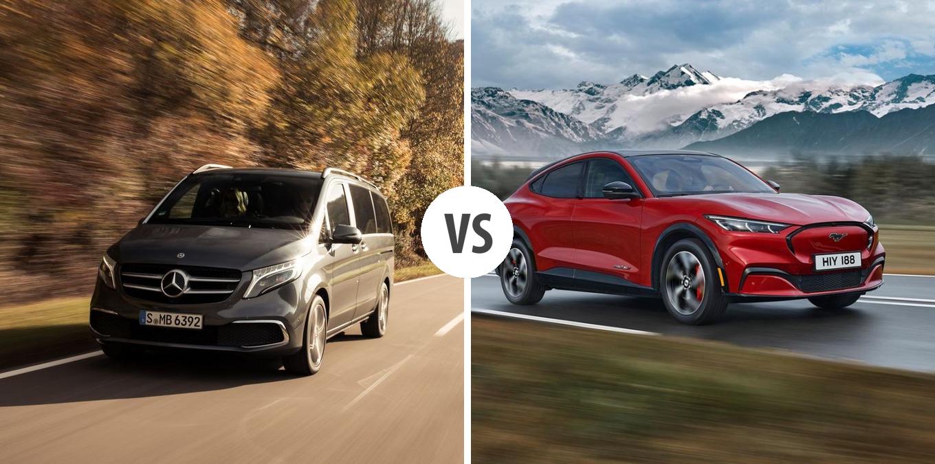 Mercedes V-Klasse VS Ford Mustang Mach-E – Vergleiche Preise, Leistung ...