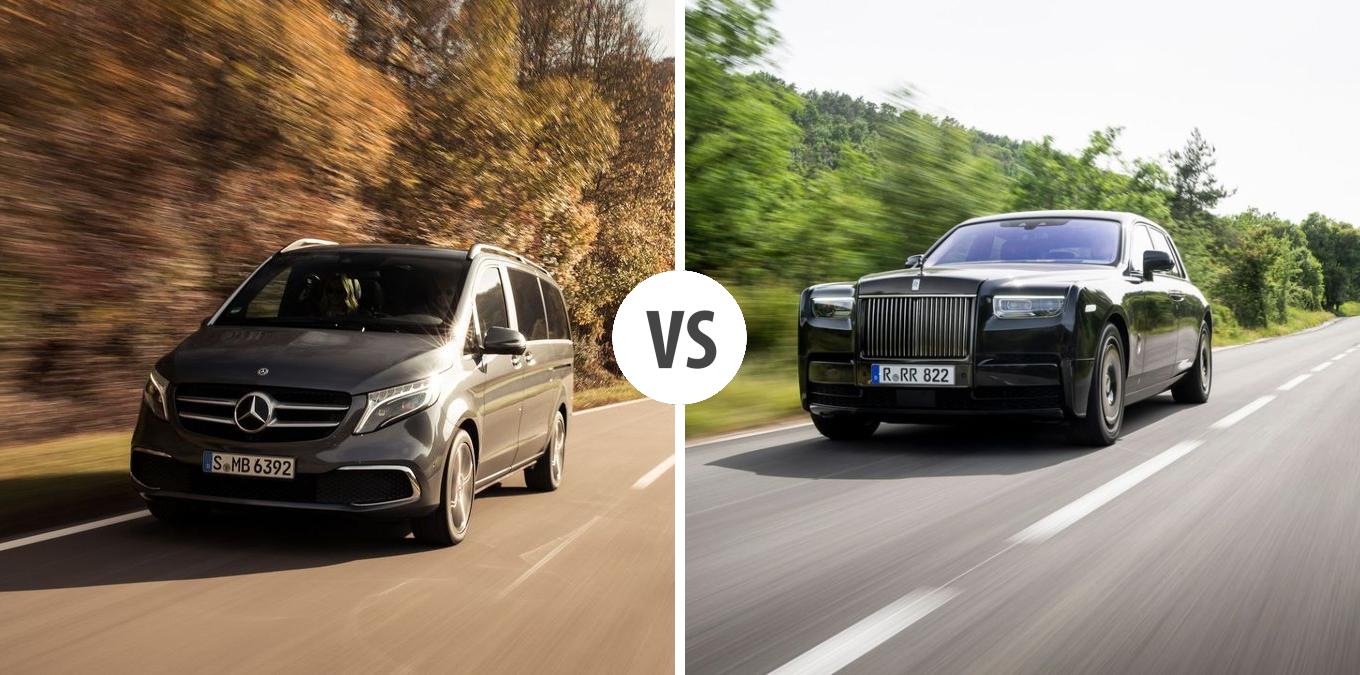 Mercedes V-Klasse VS Rolls-Royce Phantom – Vergleiche Preise, Leistung ...