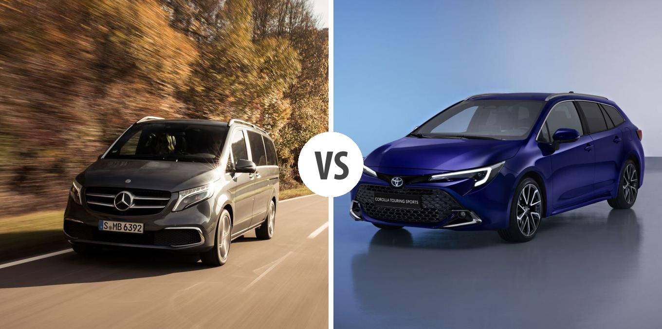 Mercedes V-Klasse VS Toyota Corolla Touring Sports – Vergleiche Preise ...