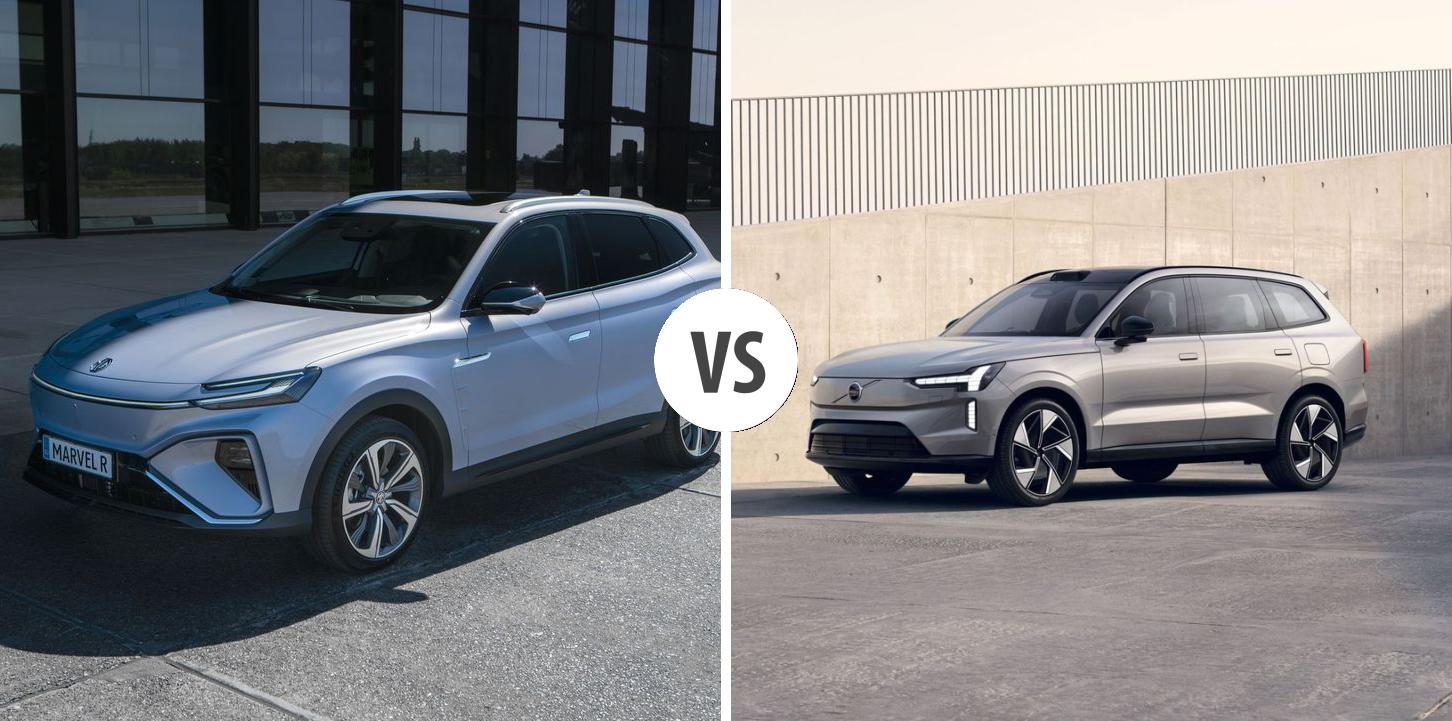 MG Marvel R VS Volvo EX90 – Vergleiche Preise, Leistung, Kofferraum ...