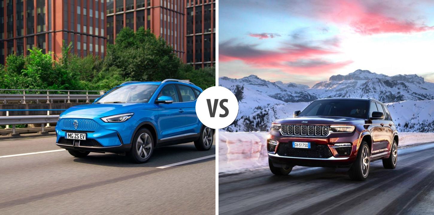 MG ZS EV VS Jeep Grand Cherokee – Vergleiche Preise, Leistung ...