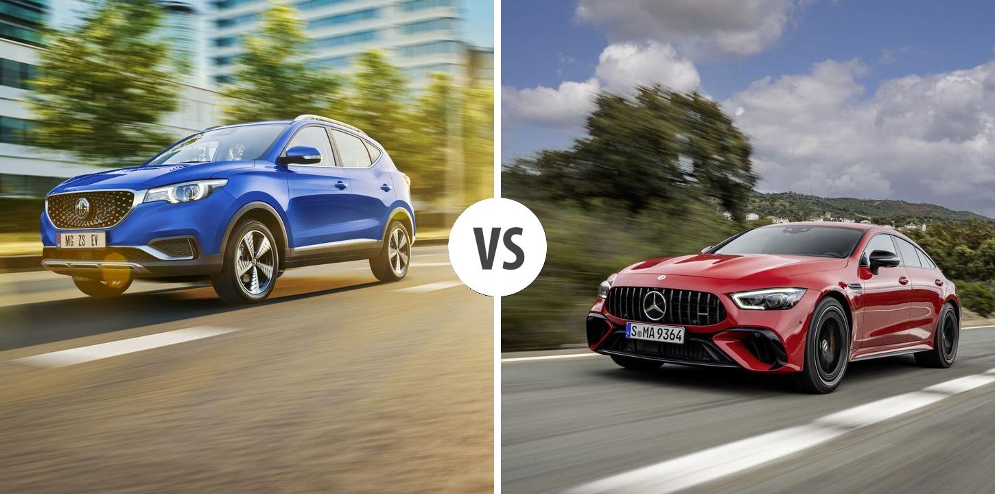 MG ZS VS Mercedes AMG GT 4-Türer Coupé – Vergleiche Preise, Leistung ...