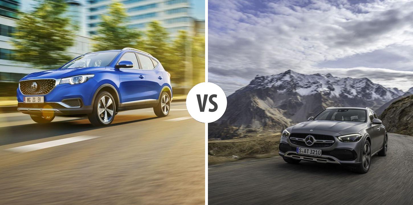 MG ZS VS Mercedes C-Klasse T-Modell Autovergleich | AUTOGOTT.DE