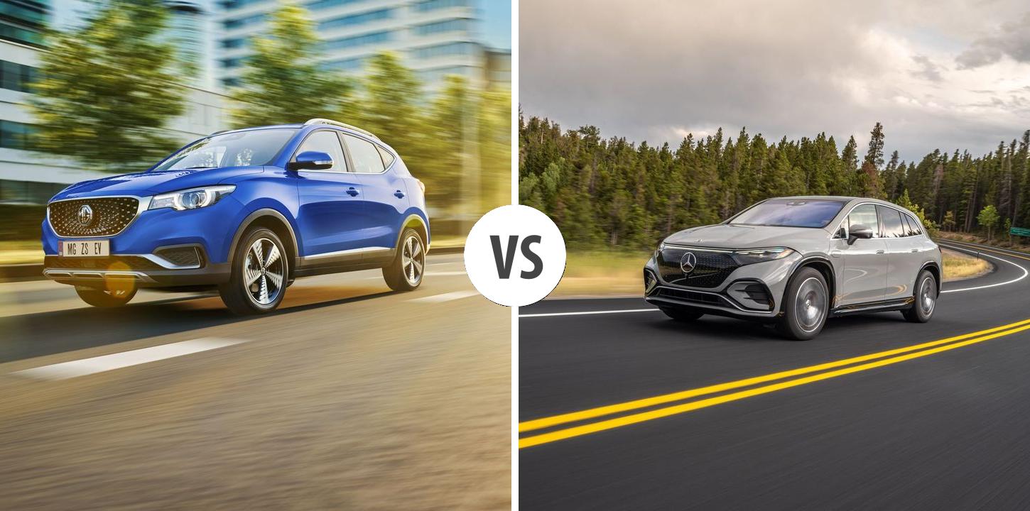 MG ZS VS Mercedes EQS SUV Autovergleich | AUTOGOTT.DE