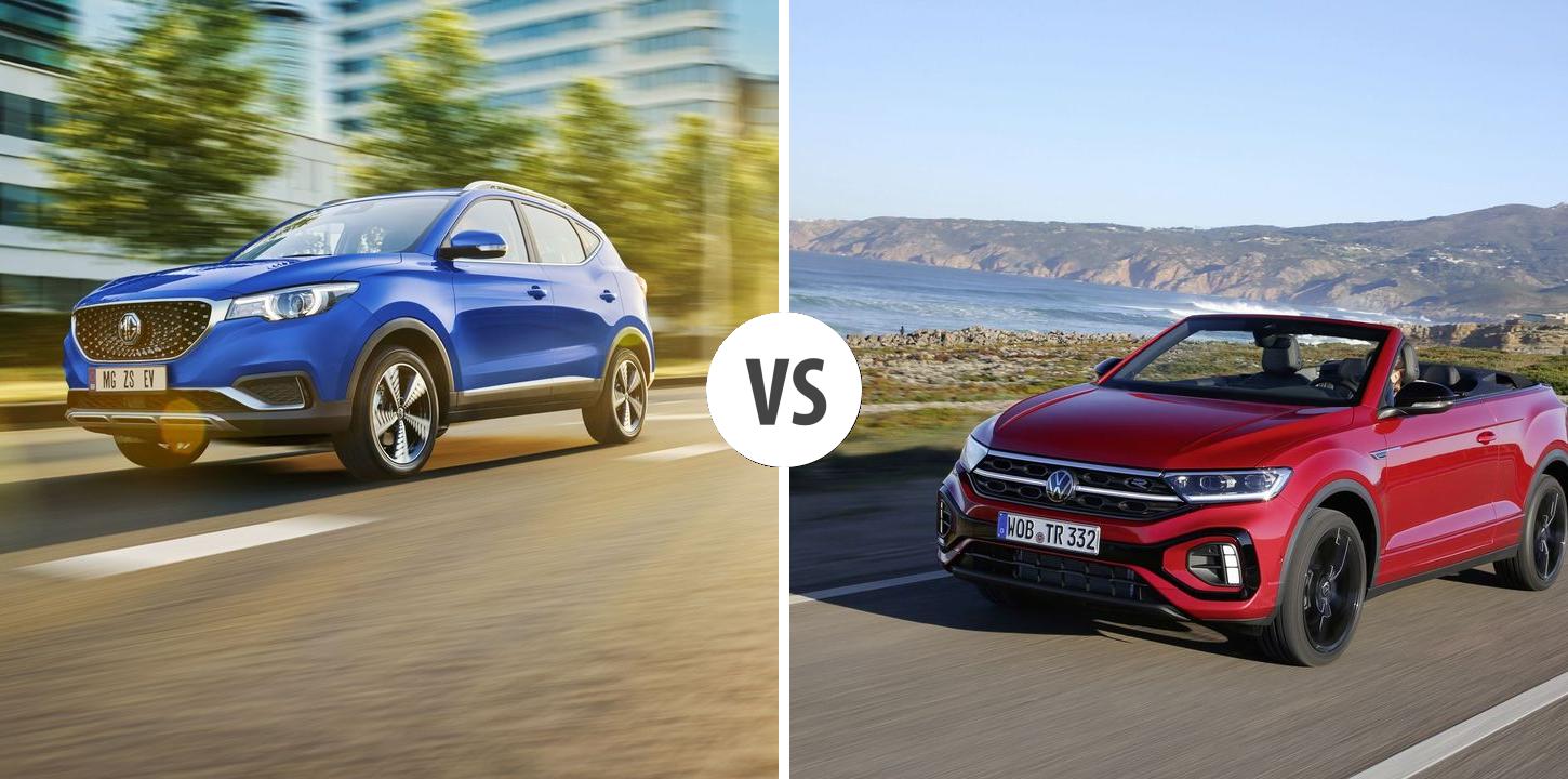 MG ZS VS Volkswagen T-Roc Cabriolet – Vergleiche Preise, Leistung ...