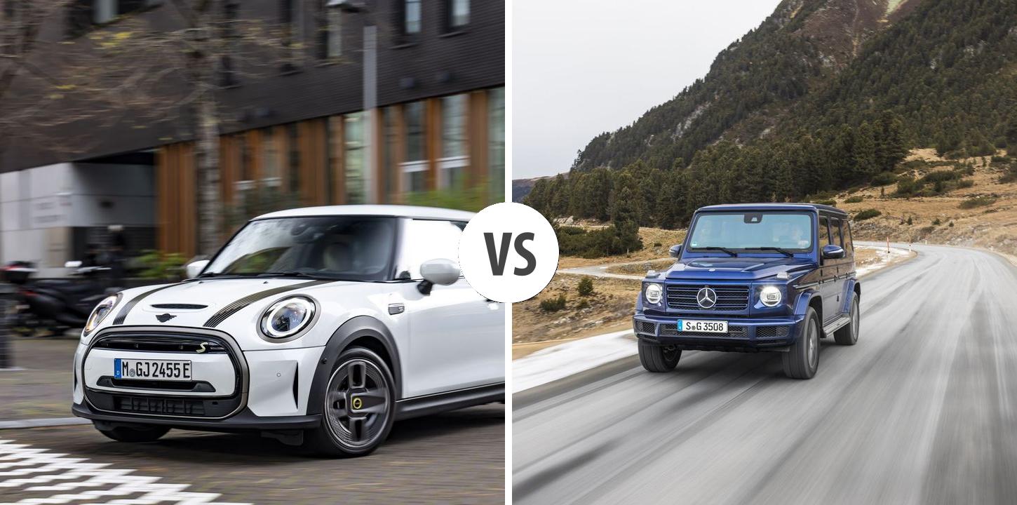 Mini Cooper Electric VS Mercedes G-Klasse – Vergleiche Preise, Leistung ...