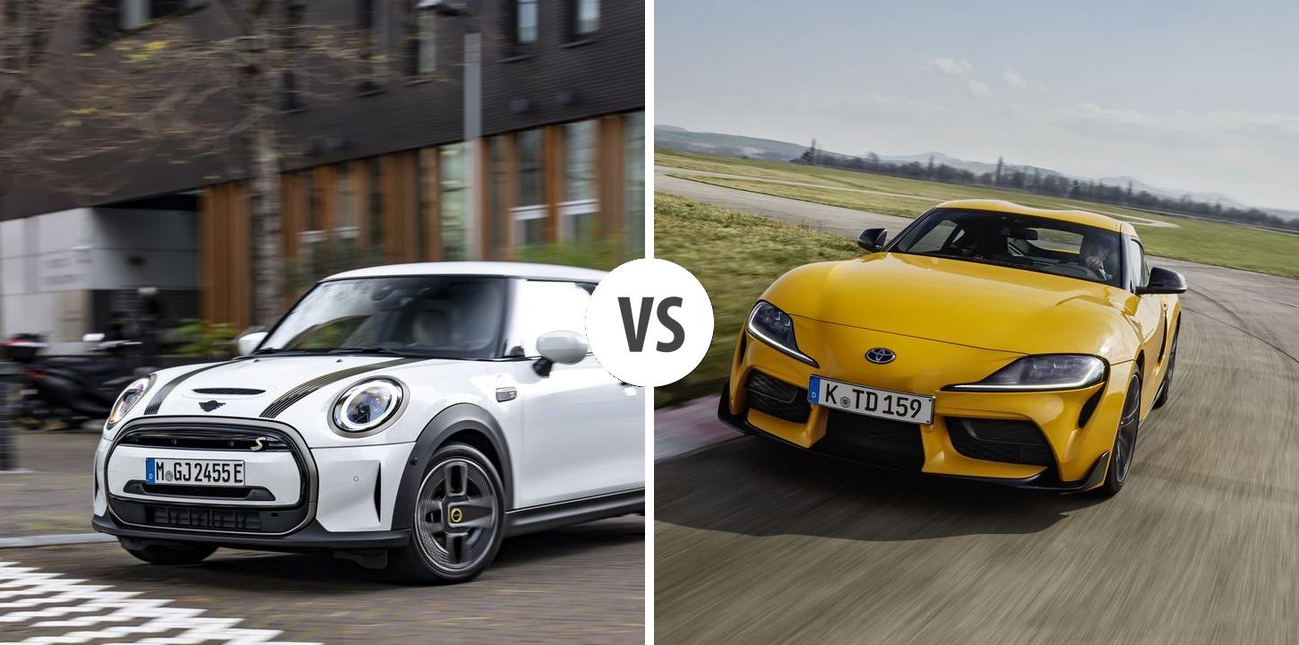 Mini Cooper Electric VS Toyota Supra Autovergleich | AUTOGOTT.DE