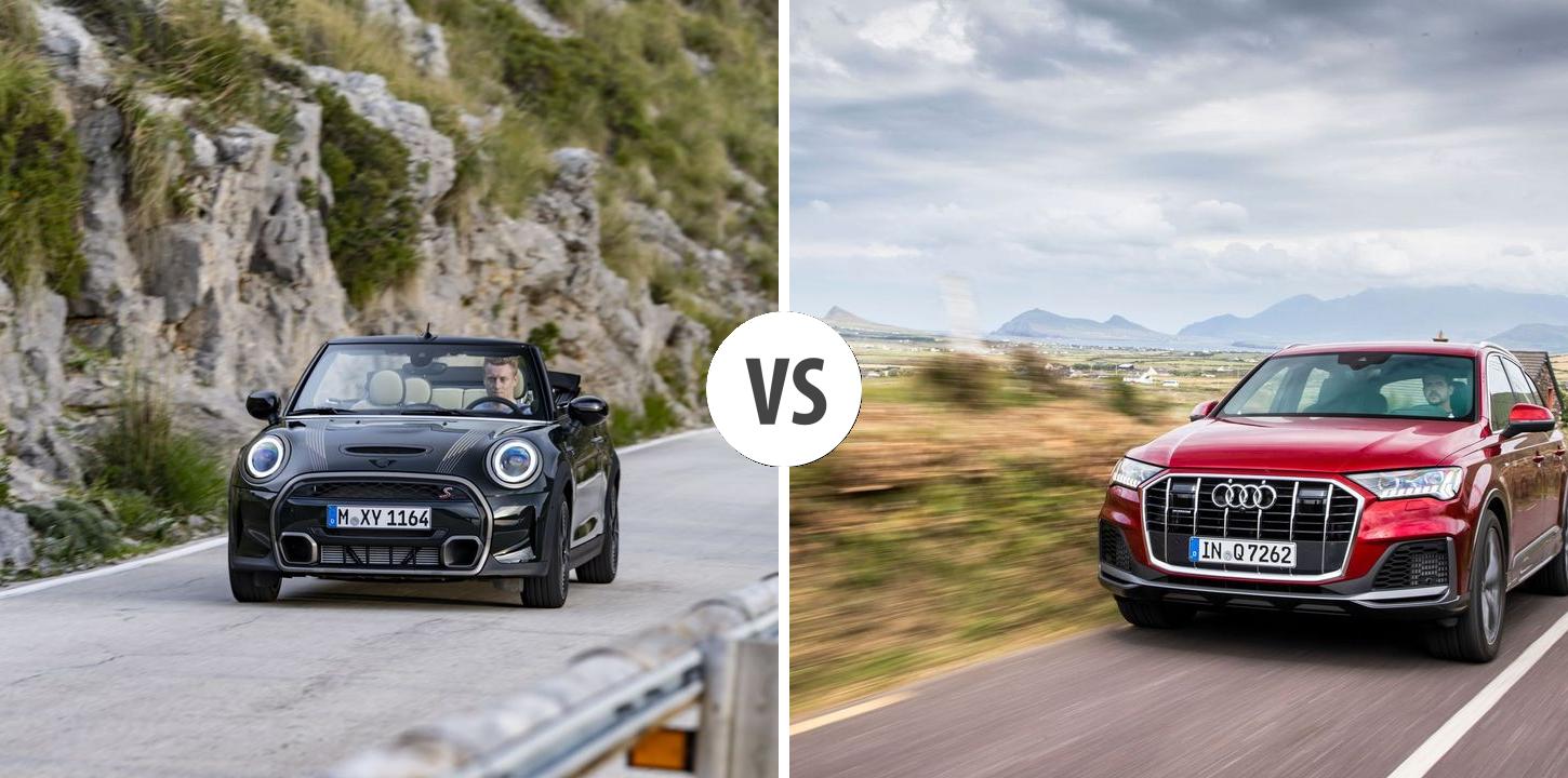 Mini MINI Cabrio VS Audi Q7 – Vergleiche Preise, Leistung, Kofferraum ...