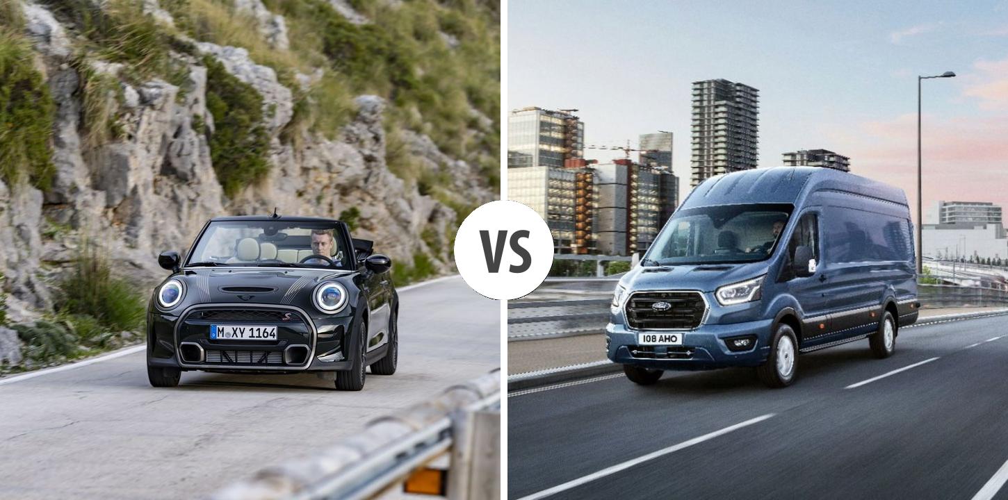 Mini MINI Cabrio VS Ford Transit – Vergleiche Preise, Leistung ...