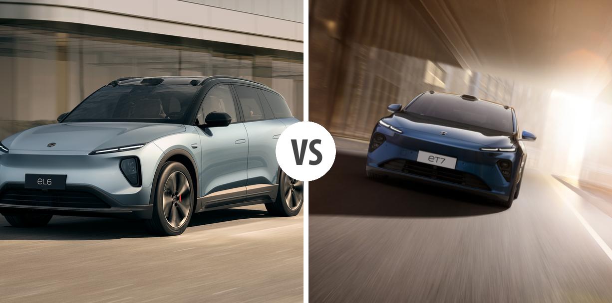 Nio EL6 VS Nio ET7 Autovergleich | AUTOGOTT.DE